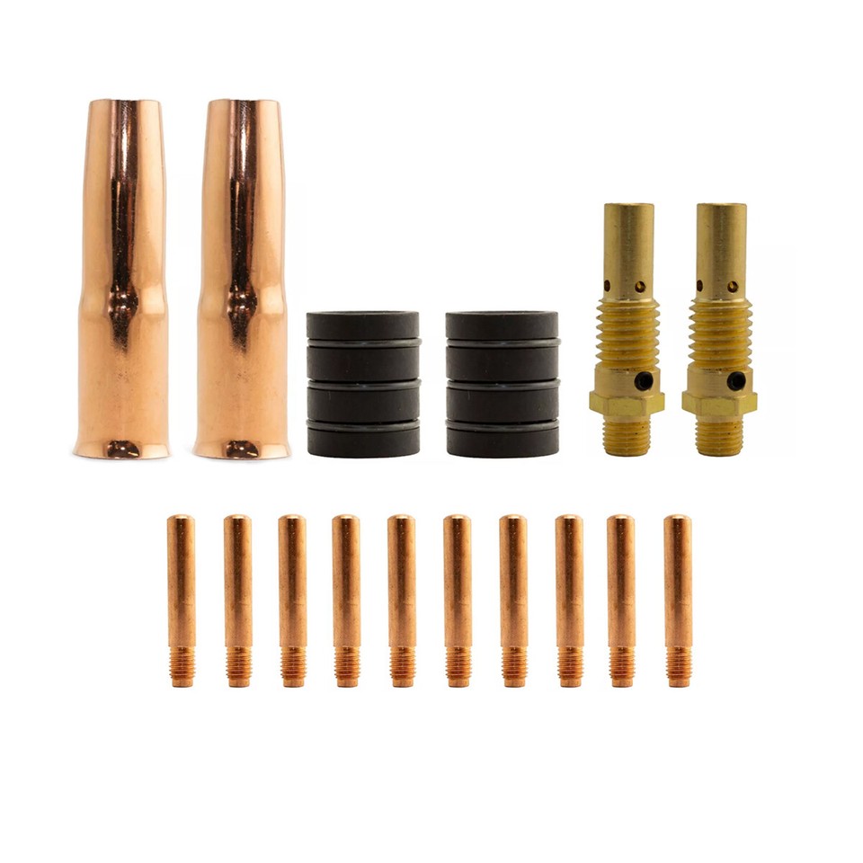 16pcs MIG Welding Gun Kits for Lincoln 200/250 Tweco #2 #3 Tip-Diffuser ...