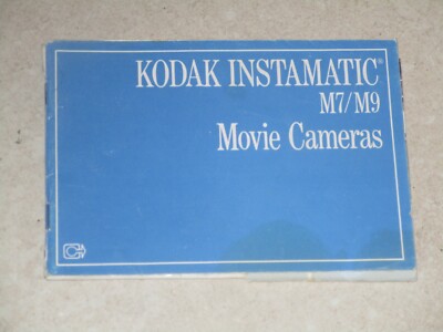 KODAC INSTAMATIC M7/M9 MOVIE CAMERAS 1968 LIBRETTO ISTRUZIONI USO ...