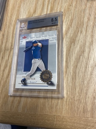 2001 Fleer Authority Travis Hafner Texas Rangers Rookie Card #125 ...