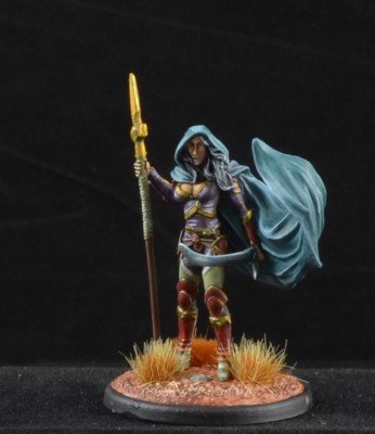 Painted Female Undead Hunter from Dark Sword Miniatures, D&D character ...