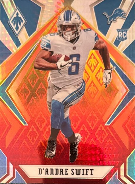 2020 Panini Phoenix #109 D'Andre Swift - Detroit Lions Fire Burst | eBay