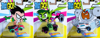 DC Teen Titans Go Car Set 3 Modelle Robin Cyborg Beasty 1:64 Hot Wheels ...
