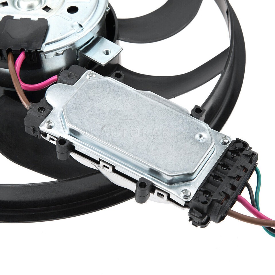 Left Side Auxiliary Engine Cooling Fan Motor 7L0959455F For Audi Q7 VW ...