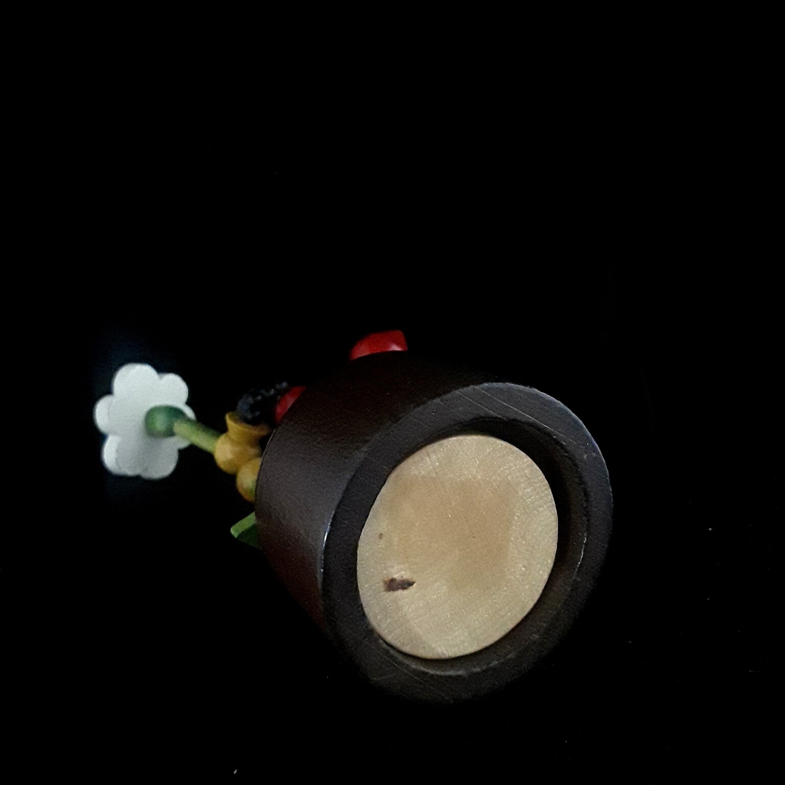 Ant and Flower Thumb Push Wood Puppet Vintage Collapsing Collapsible ...