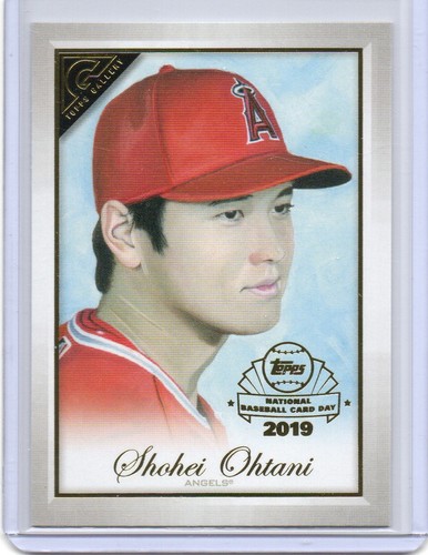 2019 Topps Gallery #GP-SO Shohei Ohtani National Baseball Card Day ...