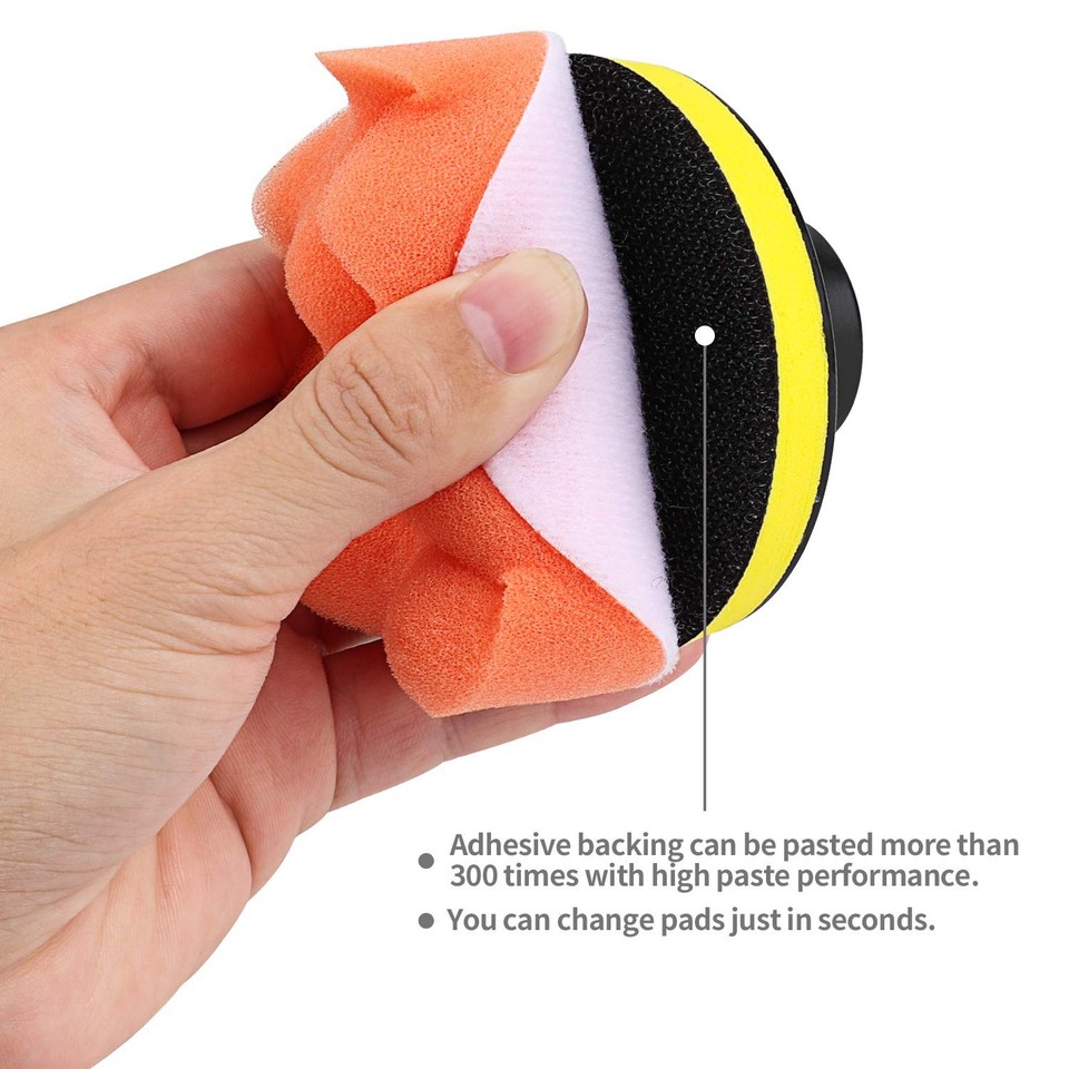 Buffing Pads 3 Inch Car Buffer Pad, 22 Pcs Drill Polishing Kit, Car ...