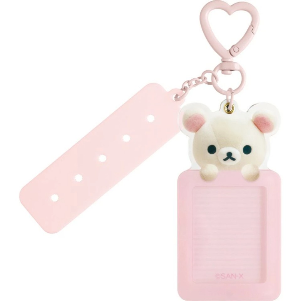San-X Rilakkuma Select Custom Keychain Korilakkuma Photo Keychain Pink ...