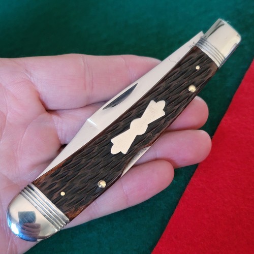 Old Vintage Winchester Trademark Jumbo Banana Lockback Trapper Pocket ...