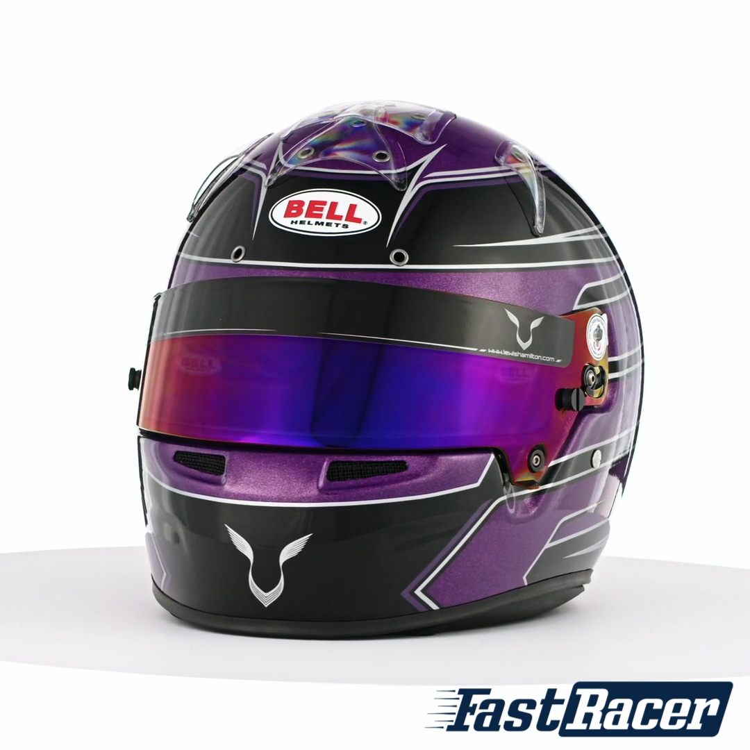 Bell KC7-CMR Kart Helmet, Lewis Hamilton Signature Series Black ...