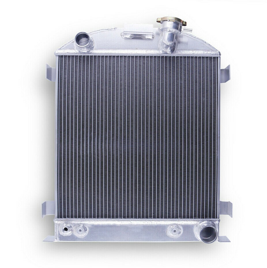 For 1932 Ford Chopped Hot Rod Chevy V8 Engine 3 Row Aluminum Radiator ...