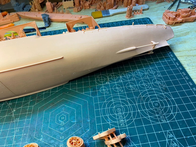 3D Printed 1/350 Italian Navy Conte Di Cavour Class Battleship Model ...