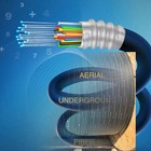 COMMSCOPE 1 Count Strand Singlemode Flat Drop Fiber Optic Cable ADSS ...