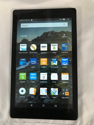 Amazon Kindle Fire HD 8 6th Gen. 16GB, 8" *** GOOD CONDITION *** | eBay