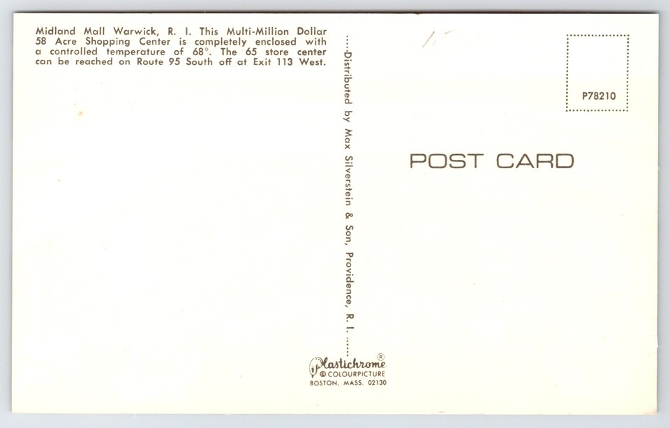 Warwick Rhode Island~Midland Mall Interior~Shops on @ Floors~1960s ...