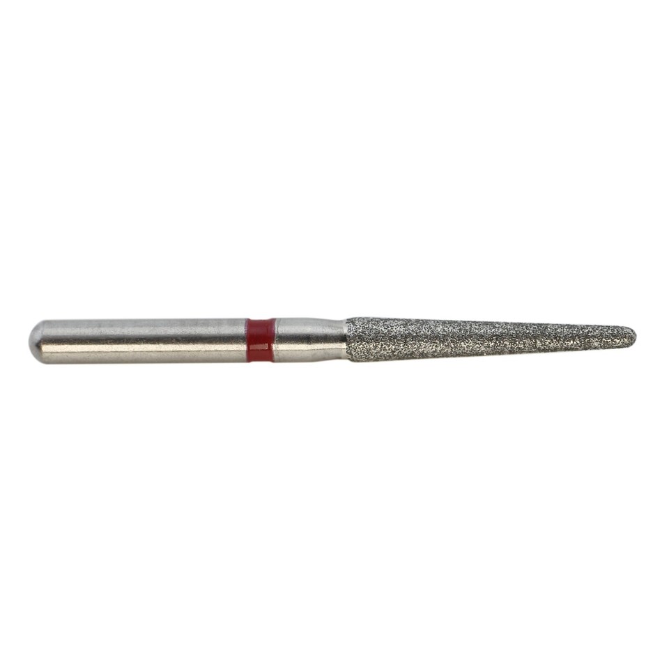 Dental Diamond Burs FG 850/016F Round End Taper Fine Grit Red High ...