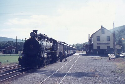East Board Top RR Loco #14 at Station Rockhill PA Original 1976 Slide ...