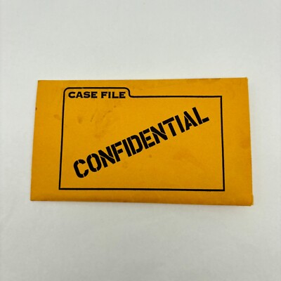 Vintage Clue Confidential Envelope 1996 Replacement Pieces Parts Case ...