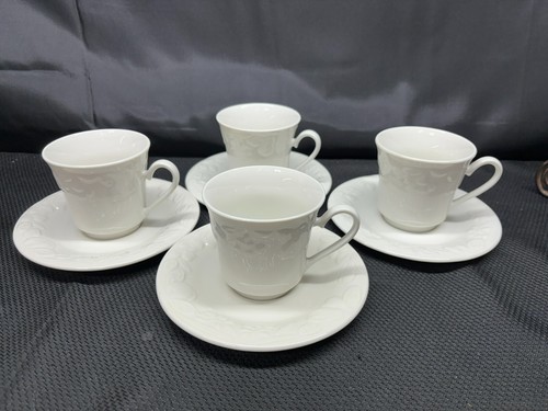 Citation "HARVEST MOON" Embossed Fruit Rim ~ Set of 4 ~ Cups & Saucers ...