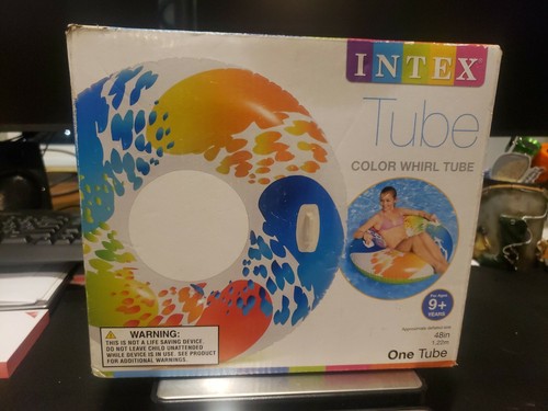 Intex Color Whirl 48" Swimming Pool Beach & Lake Inflatable Tube Float ...