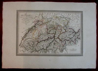 Switzerland 22 Cantons Europe 1824 Vivien fine engraved map | eBay.de