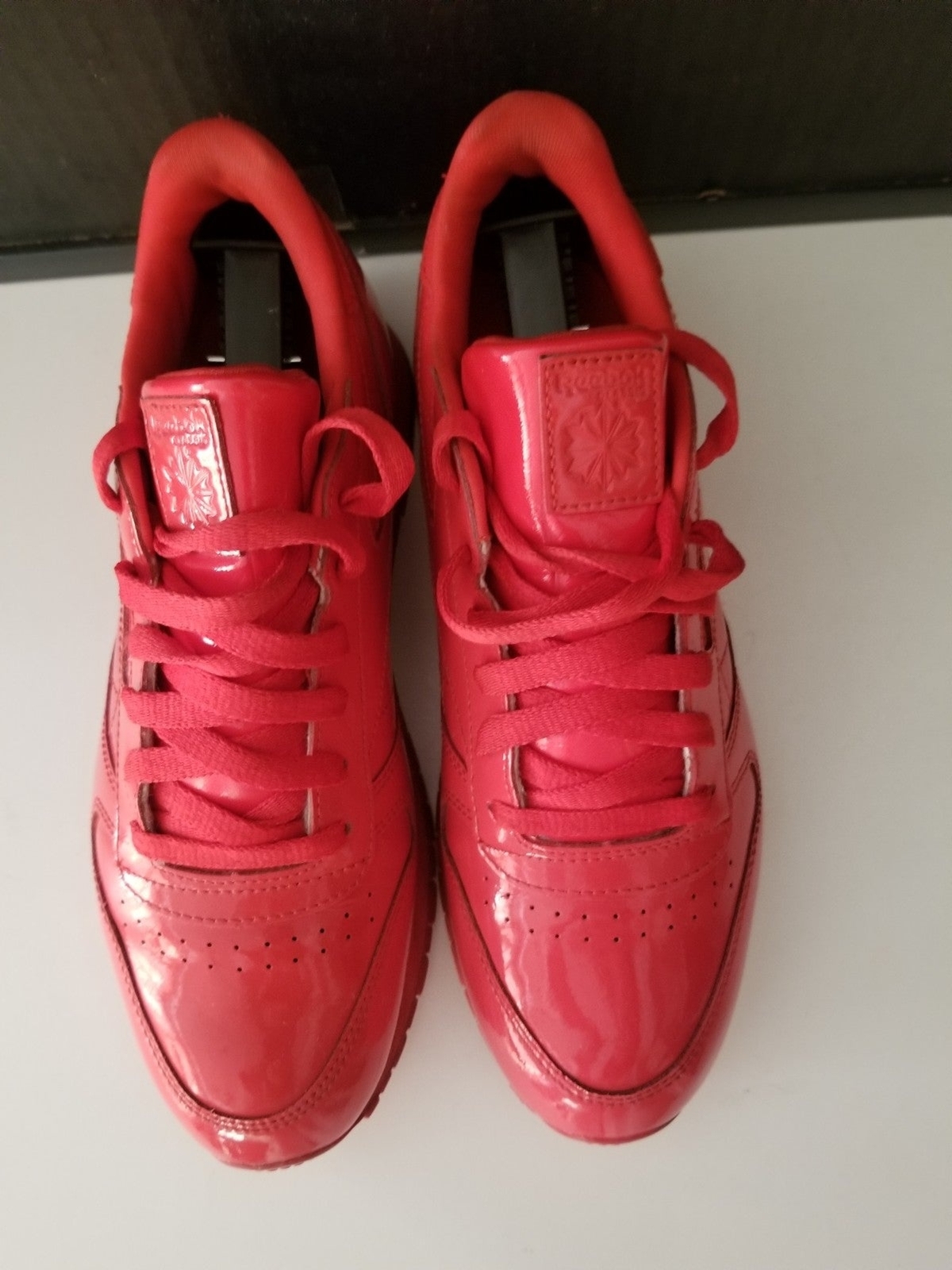 Reebok Classic Leather Patent Red Sneakers 6 - Gem