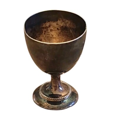 Vintage Silver Plated Shot Glass Mini Goblet 1oz | eBay