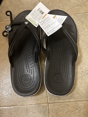 Crocs NEW Unisex Black Crocband Sandals Flip Flops Size M9/W11 | eBay