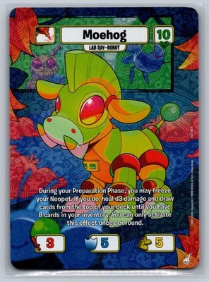 Neopets TCG 25th Anniversary #188 Moehog Robot Celebration Textured ...