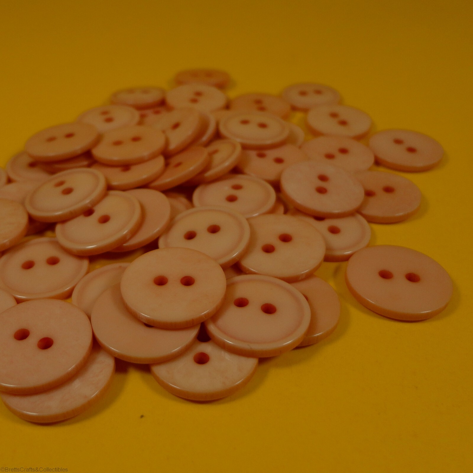 Salmon Craft Plastic - 2 Hole Buttons (20 grams per bag = +/-50pcs ...
