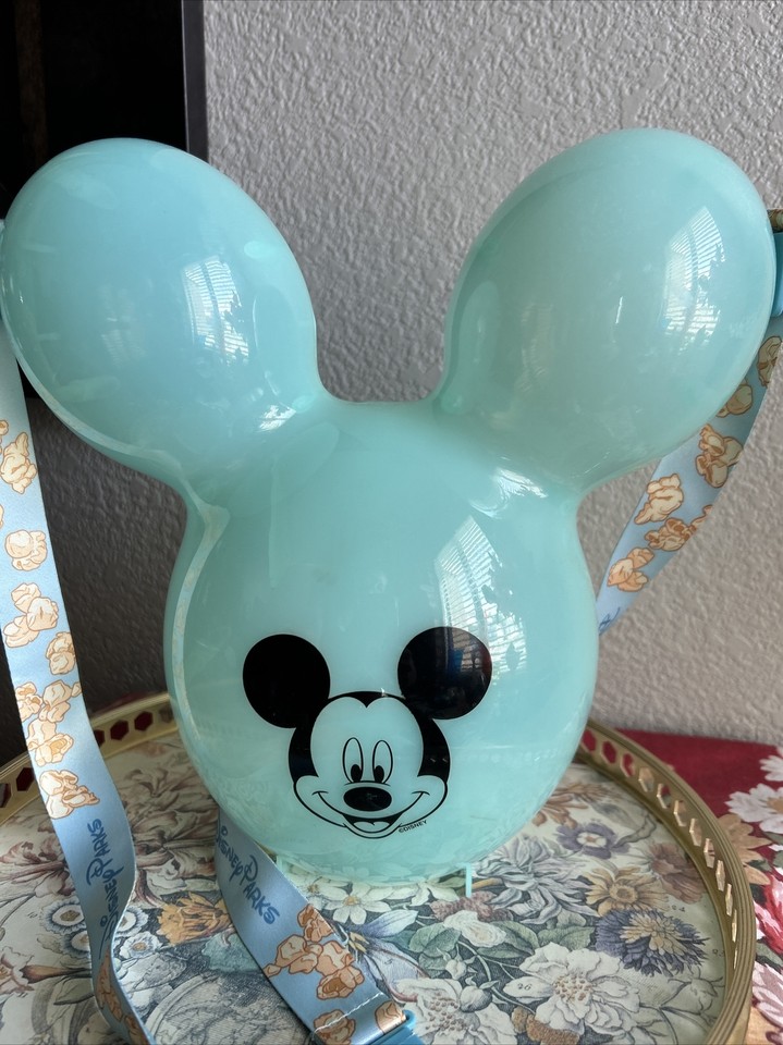 Disney Parks Mickey Plastic Balloon Bucket Light Green | eBay