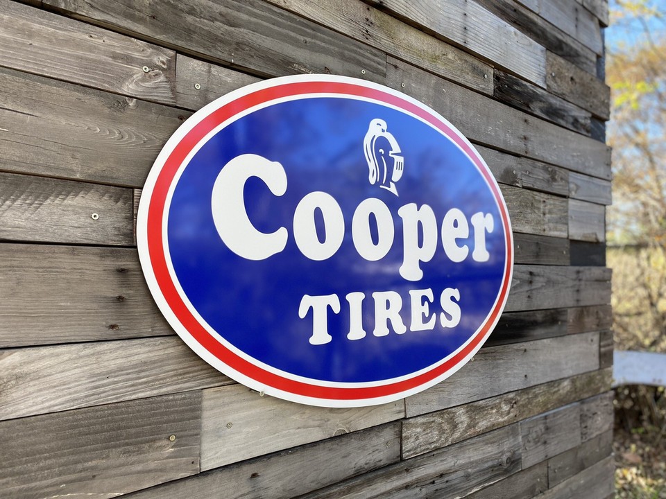Antique Vintage Old Style Cooper Tires Sign | eBay