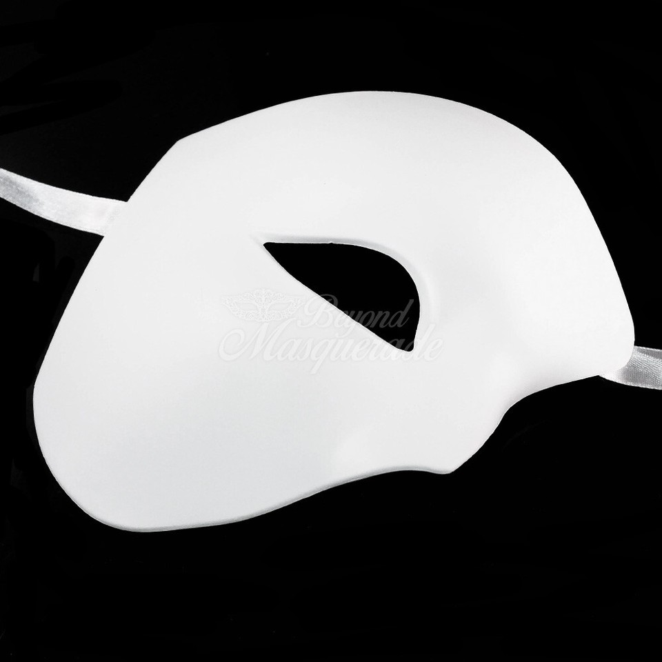 DIY Unpainted Mardi Gras Venetian White Blank Halloween Costume ...