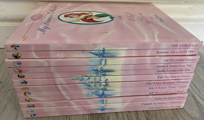My Disney Princess Collection Books Set Lot of 12 Pink Hardcover ...