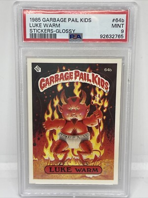 1985 Vintage GPK Garbage Pail Kids OS2 LUKE WARM 64b PSA 9 MT MINT ...