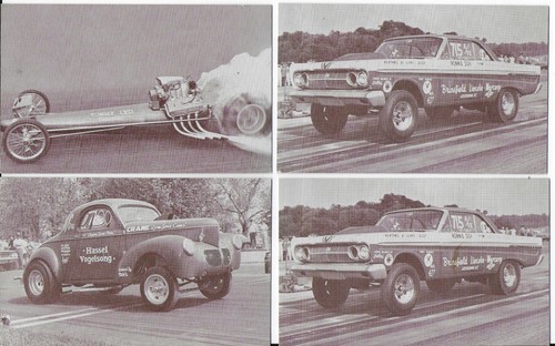 Lot of 12 - 1950s B/W Hot Rod, Concept, and Racing Arcade Cards | eBay