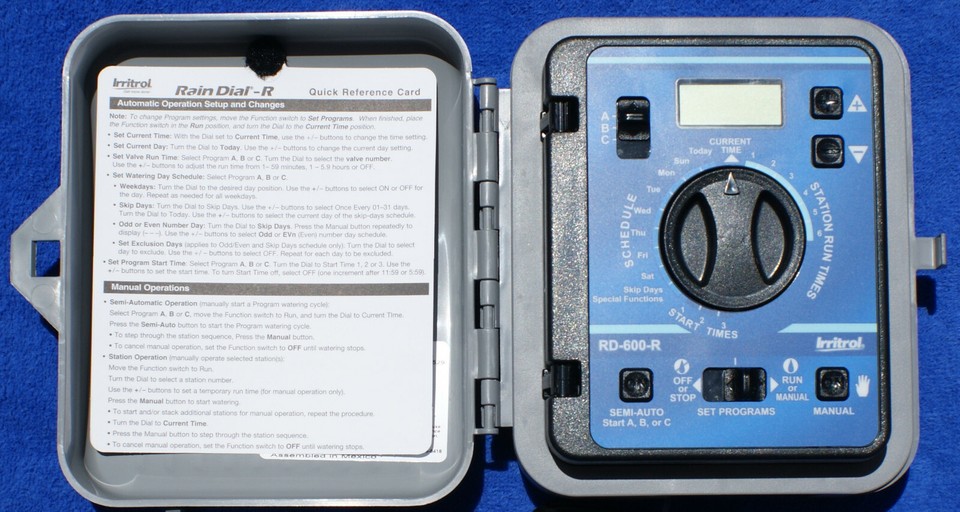 NEW- Irritrol / Hardie Rain Dial RD-600 R / RD-600 INT COMPLETE SYS-5yr ...