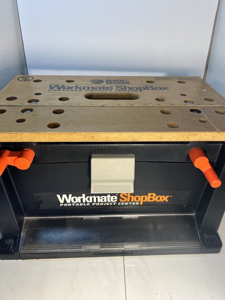 Vintage Black & Decker WORKMATE Shop Box w/ Tray Portable Project Center | eBay