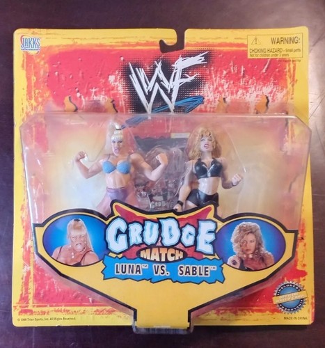 1998 WWF WWE Jakks Sable Luna Vachon Women Wrestling Figures Grudge ...