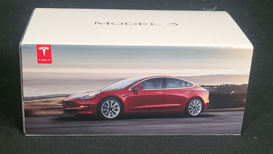 Burago Toy Red Tesla Model 3 Die-Cast Collectible Car 1:43 Scale In ...