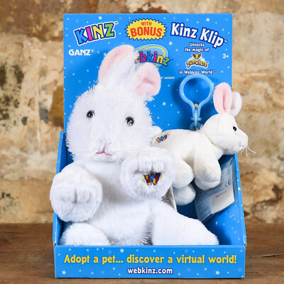 Webkinz Rabbit with Kinz Clip set | eBay