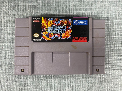 The Peace Keepers Super Nintendo SNES Rare Game Authentic Cartridge ...