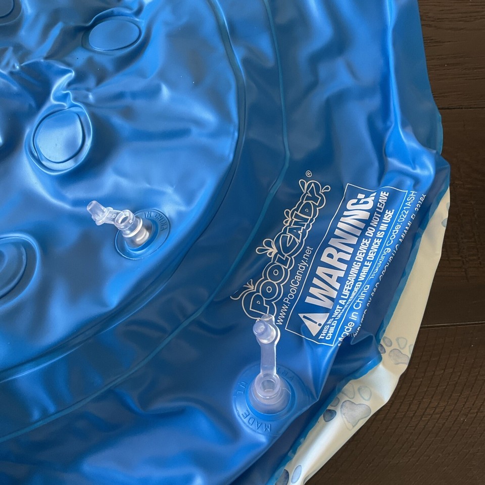 Pool Candy Inflatable Pet Float for Small Dogs Pool Dog Floaties Blue ...