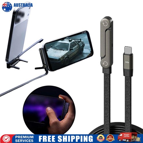 240W Super Fast Charging-Invisible Holder Charger Cable w/Stand Built ...