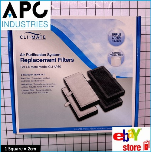 GENUINE CLI-MATE AQUAPORT AIR PURIFER CLI-AP30 REPLACEMENT FILTERS CLI ...