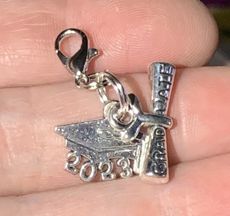 Graduation Cap With Cross Charm