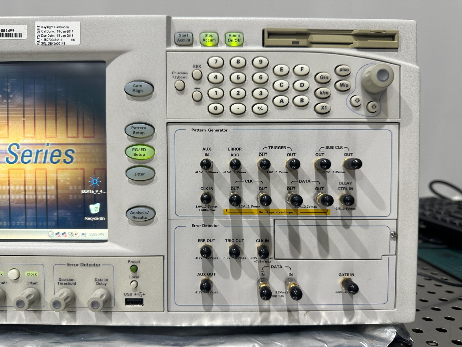 Agilent Keysight J-BERT N4903A 12.5Gb/s High-Performance Serial BERT ...