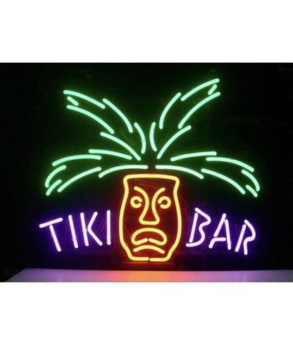 Tiki Bar LDGJ Neon Signs Palm LED Neon Sign Art Wall Lights for Beer ...
