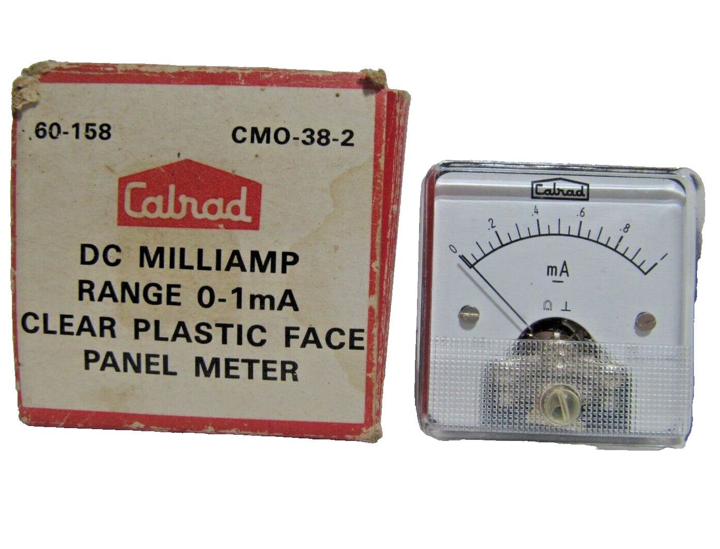 NOS Calrad Panel Meter DC MILLIAMP Made In Japan 60-158 | eBay
