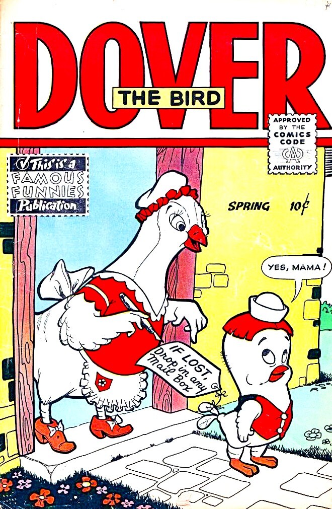 DOVER THE BIRD COMIC BOOK COVER*2X3 FRIDGE MAGNET*CLASSIC VINTAGE ...
