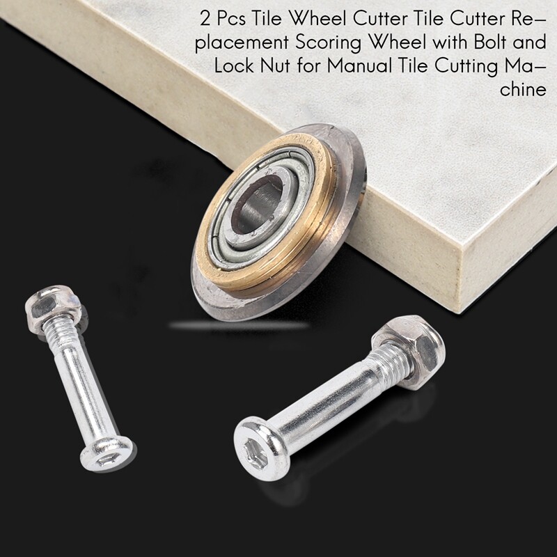 1X(2 Pcs Tile Wheel Cutter Tile Cutter Replacement Scoring Wheel with ...